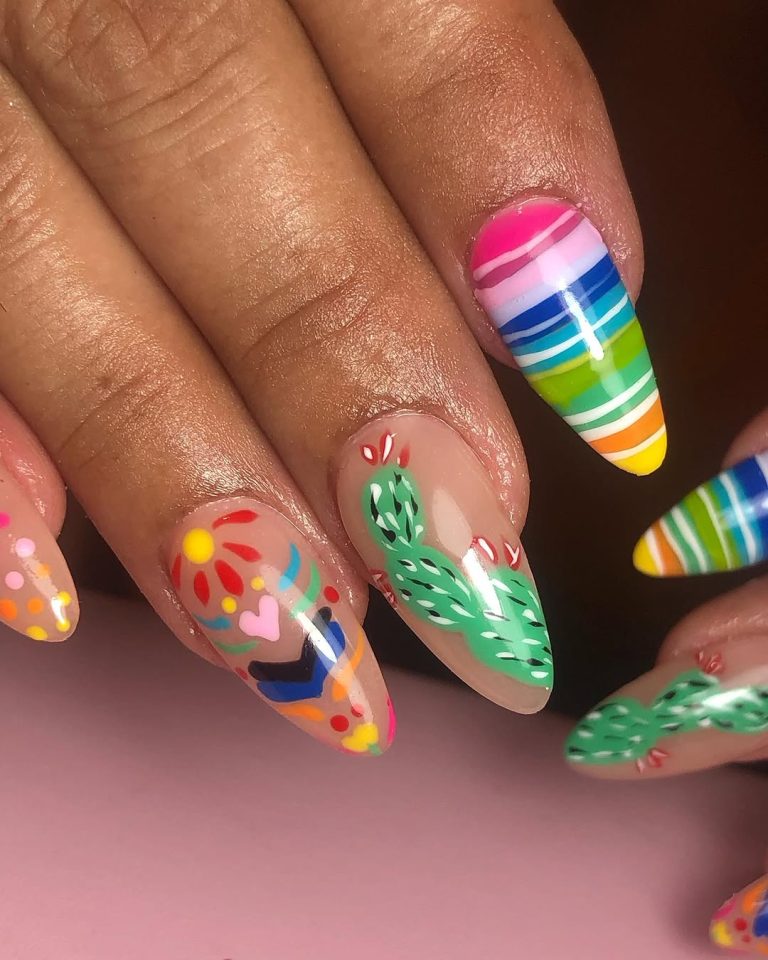 30 Mexican Nails Ideas 2025: Vibrant, Cute and Trendy Designs You Need ...