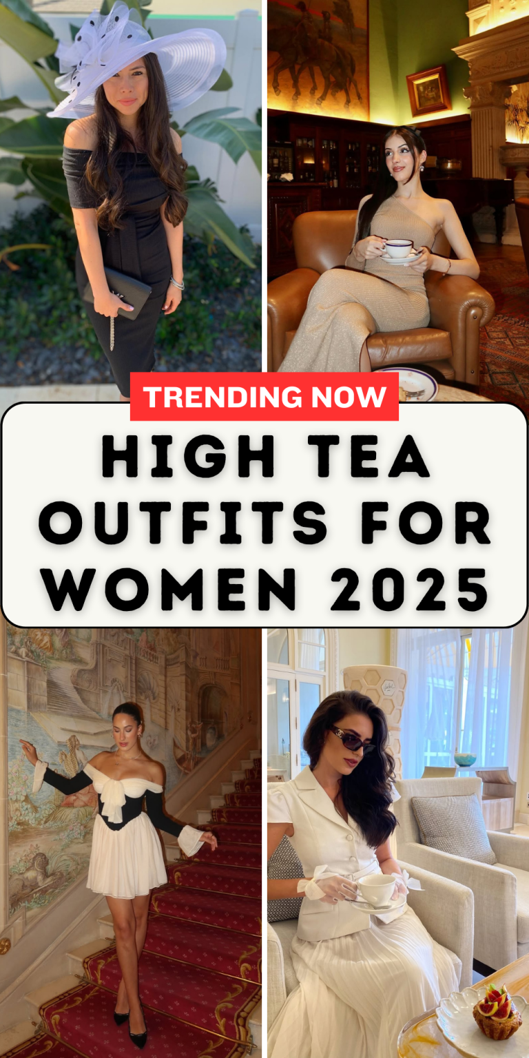 30 High Tea Outfits for Women 2025: Elegant, Modern and Vintage Styles ...