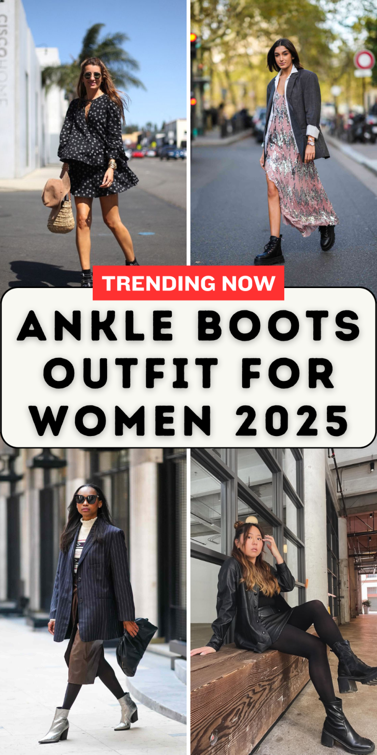 24 Ankle Boots Outfit for Women 2025 – Stylish Ways to Wear This Trendy ...