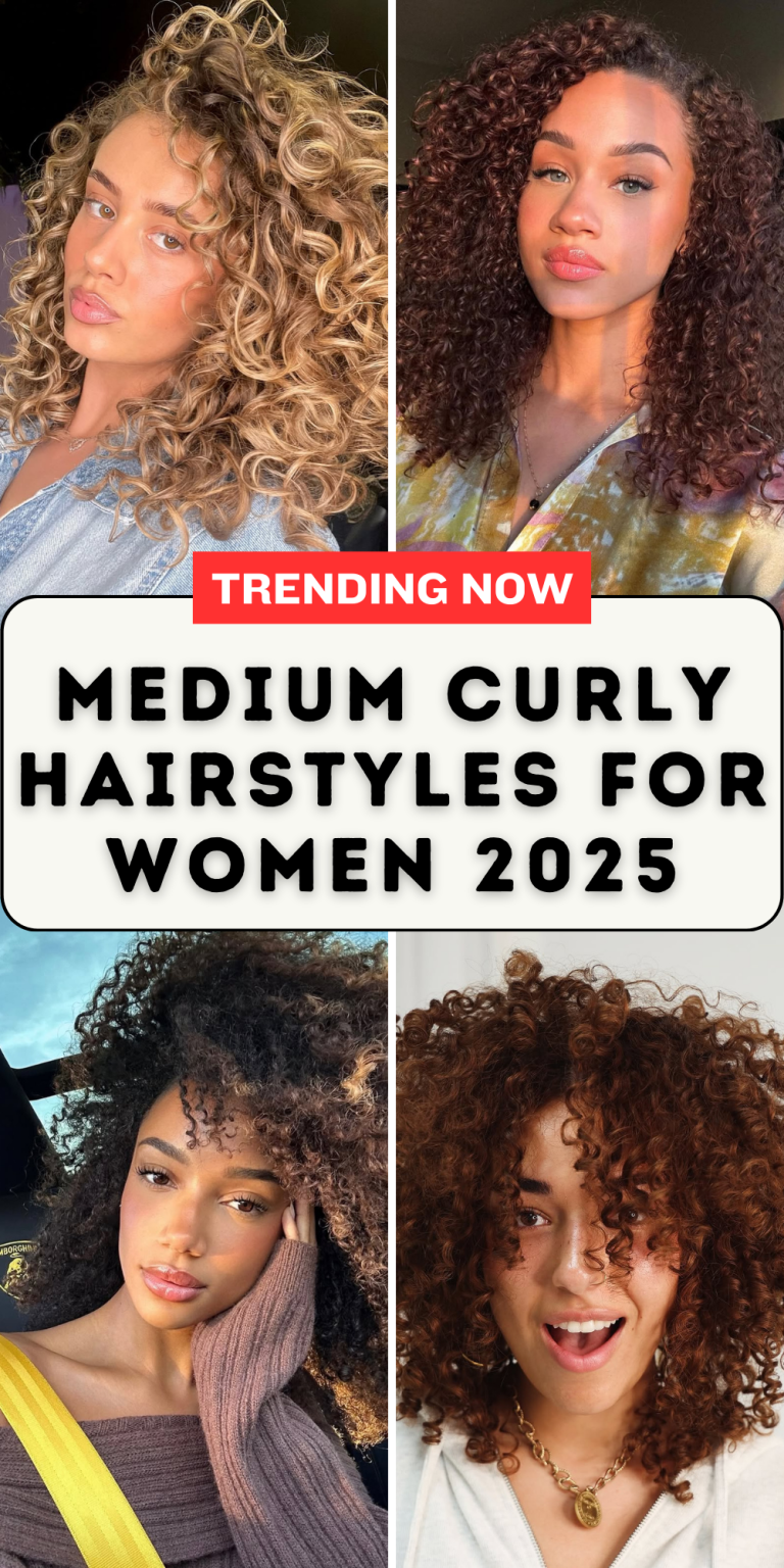 30 Medium Curly Hairstyles for Women 2025 – Stunning Looks for Every ...