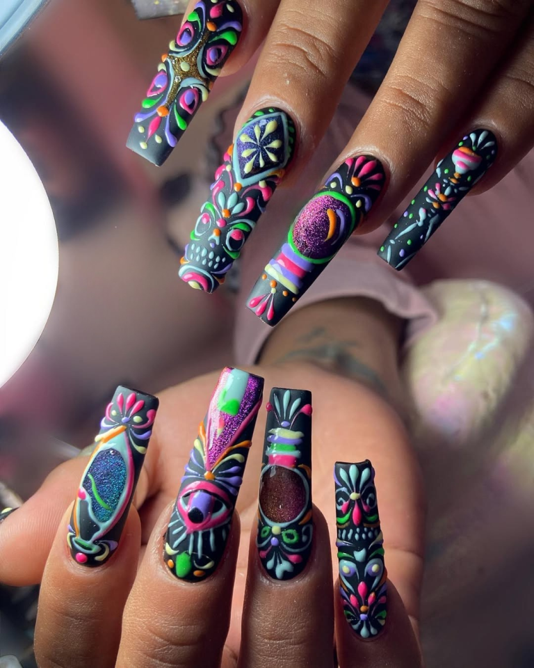 30 Mexican Nails Ideas 2025: Vibrant, Cute and Trendy Designs You Need ...