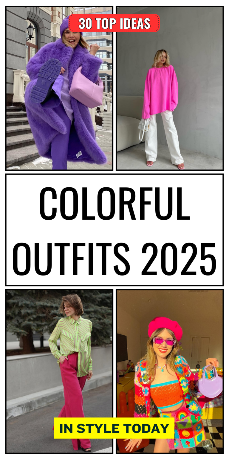30 Colorful Outfits 2025: Bold, Bright and Fun Looks to Elevate Your ...