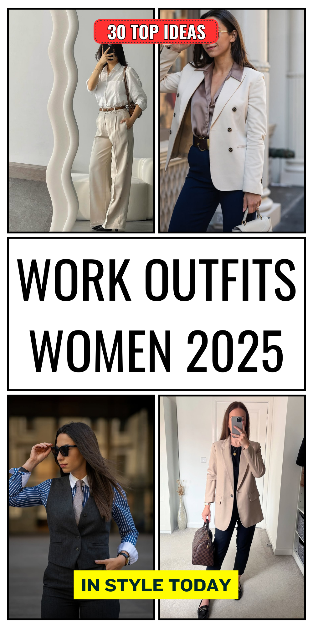 30 Work Outfits Women 2025: Trendy, Professional and Chic Office Looks ...