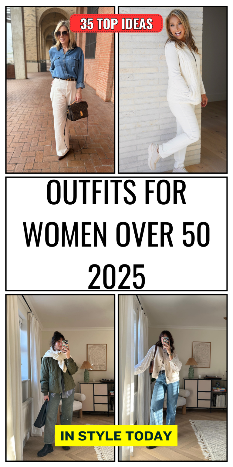 35 Outfits for Women Over 50 in 2025: Timeless, Chic, and Perfect for ...