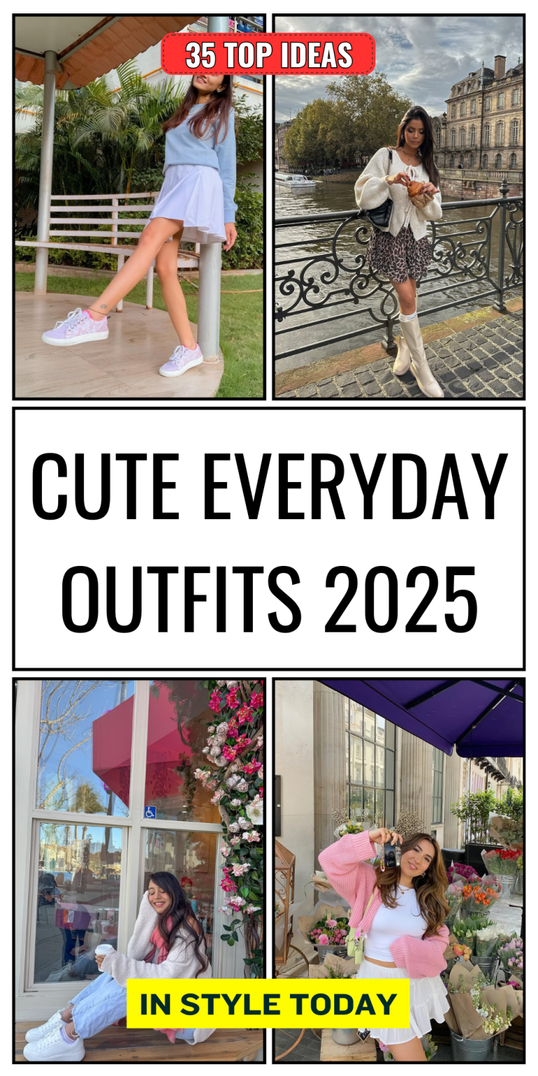 35 Cute Everyday Outfits 2025 – Trendy and Effortless Looks for Every ...