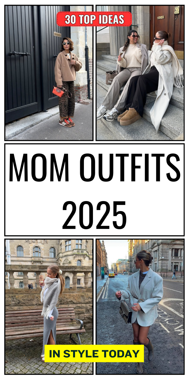 30 Mom Outfits 2025: Trendy, Chic and Comfy Looks for Every Season and ...