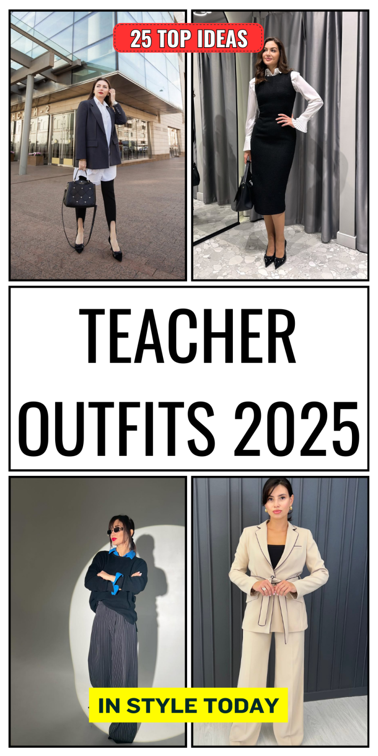 25 Teacher Outfits 2025: Stylish and Comfy Looks for Every Season and ...
