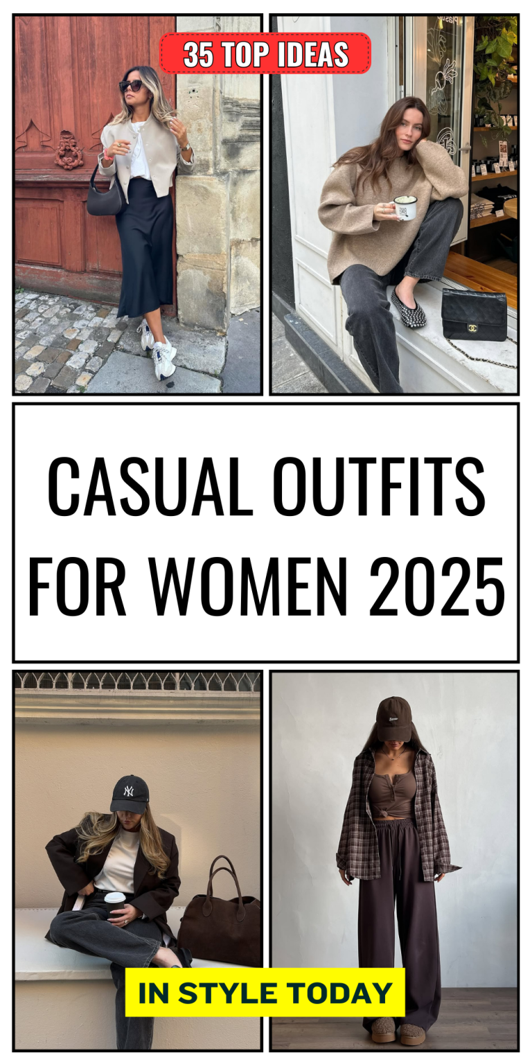 35 Casual Outfits for Women 2025: Trendy, Business and Everyday Looks ...