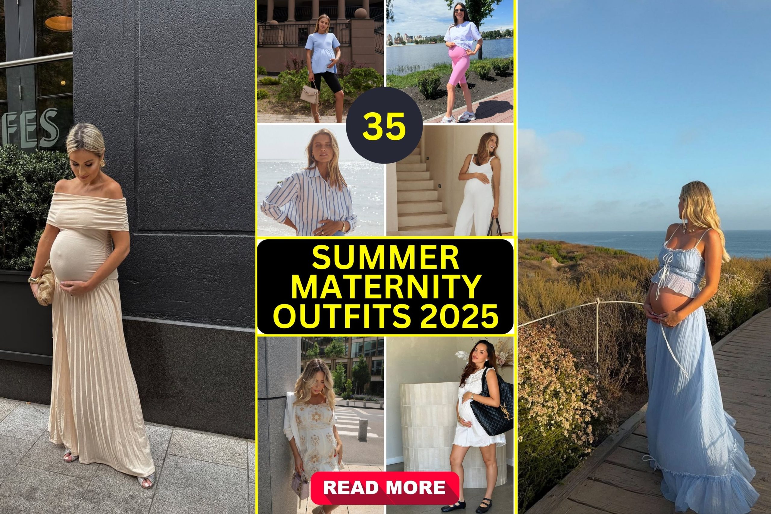 35 Summer Maternity Outfits 2025: Trendy, Comfy & Chic Styles for Every ...