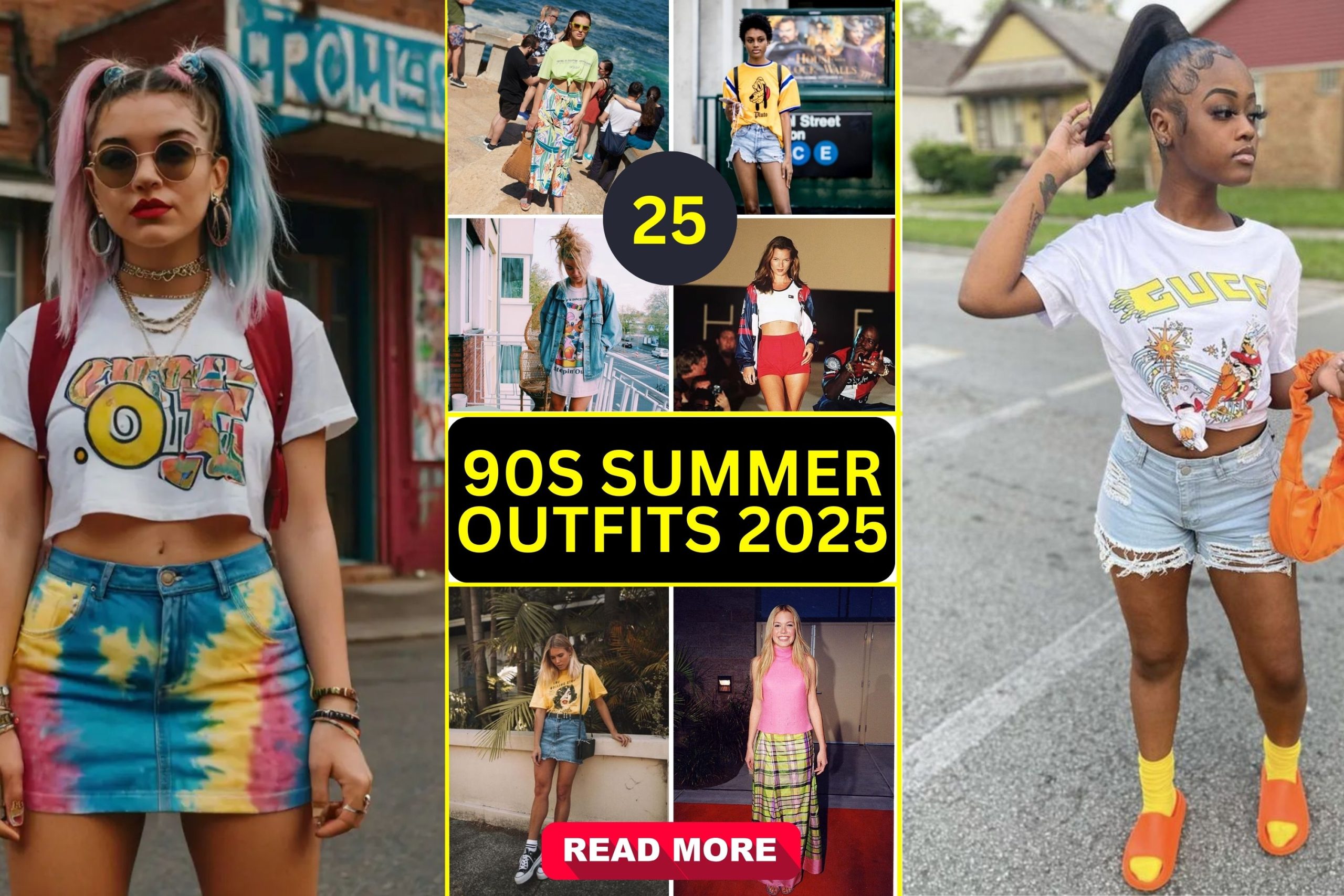 25 90s Summer Outfits 2025: Aesthetic, Casual & Hip-Hop Fashion Inspo ...