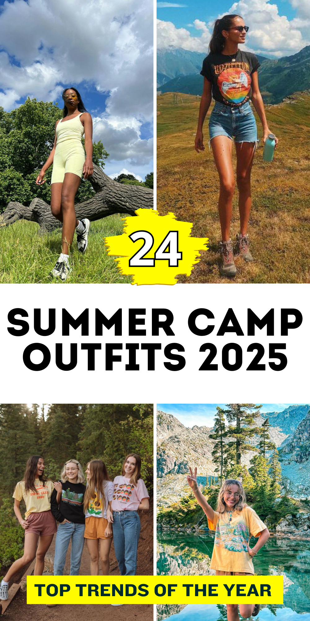 24 Summer Camp Outfits 2025: Cute, Aesthetic & Trendy Looks for Women ...