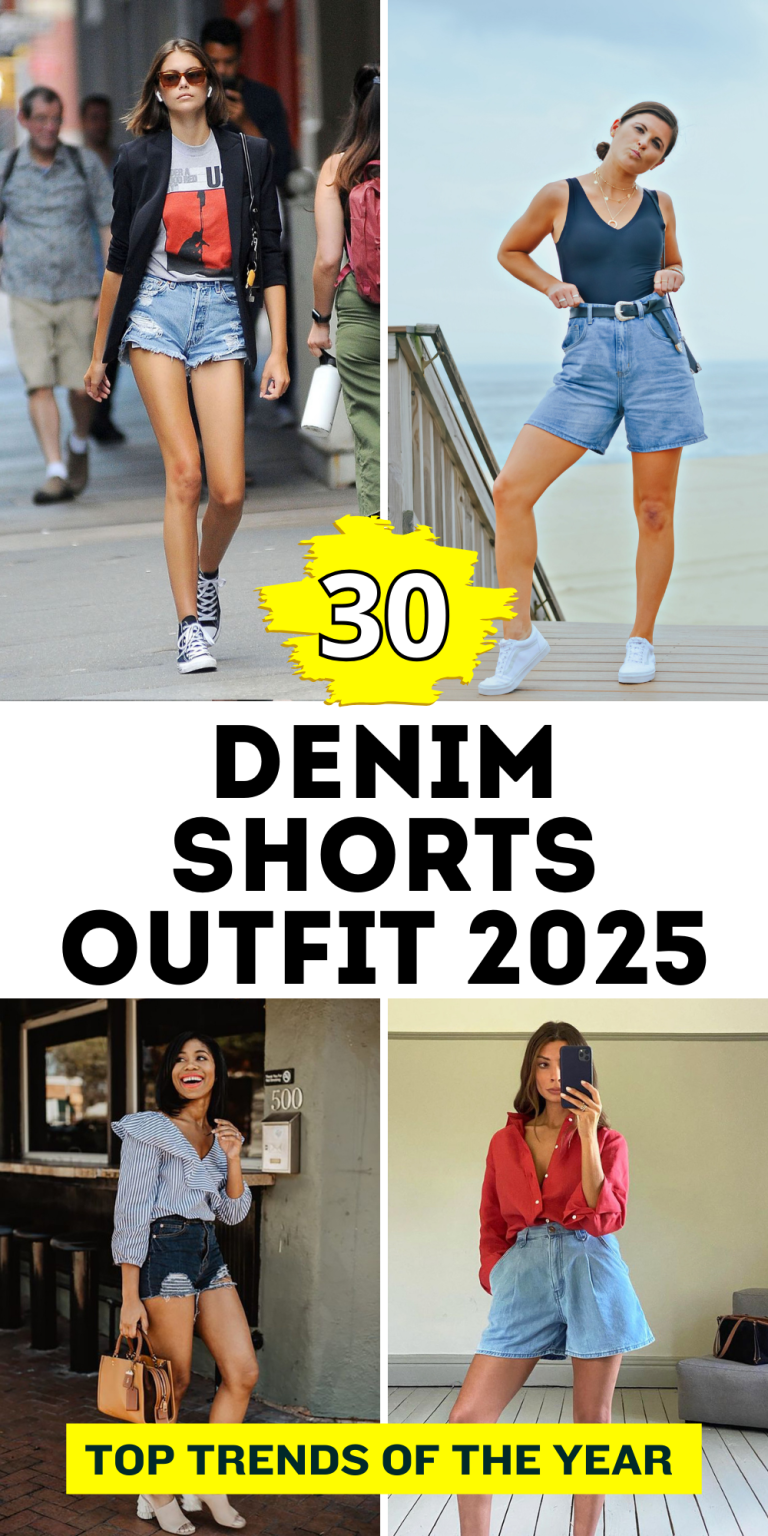 30 Denim Shorts Outfit Ideas 2025: Trendy & Stylish Looks for Every ...