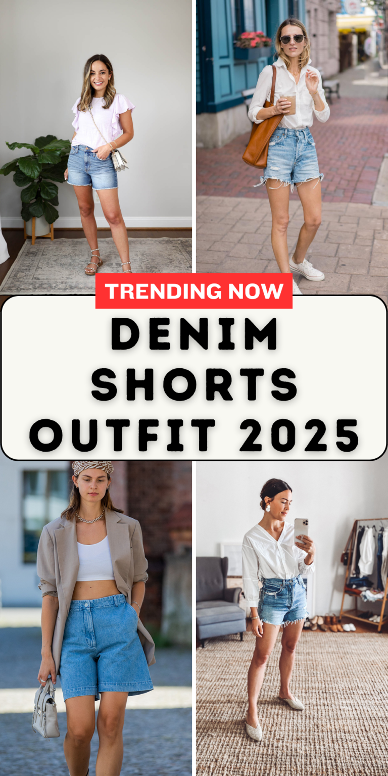 30 Denim Shorts Outfit Ideas 2025: Trendy & Stylish Looks for Every ...