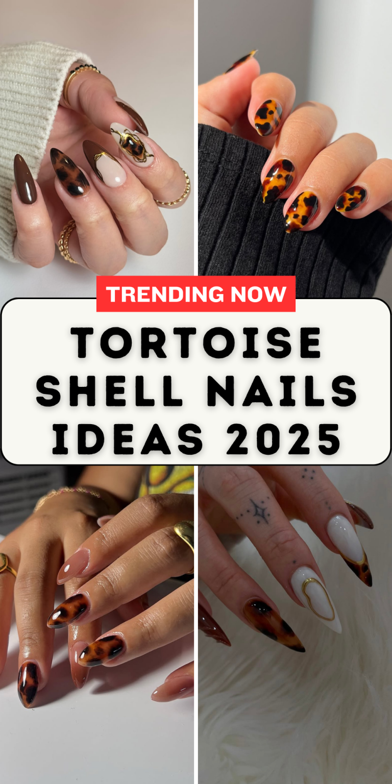 35 Tortoise Shell Nails Ideas 2025 That Will Make You Ditch Plain ...
