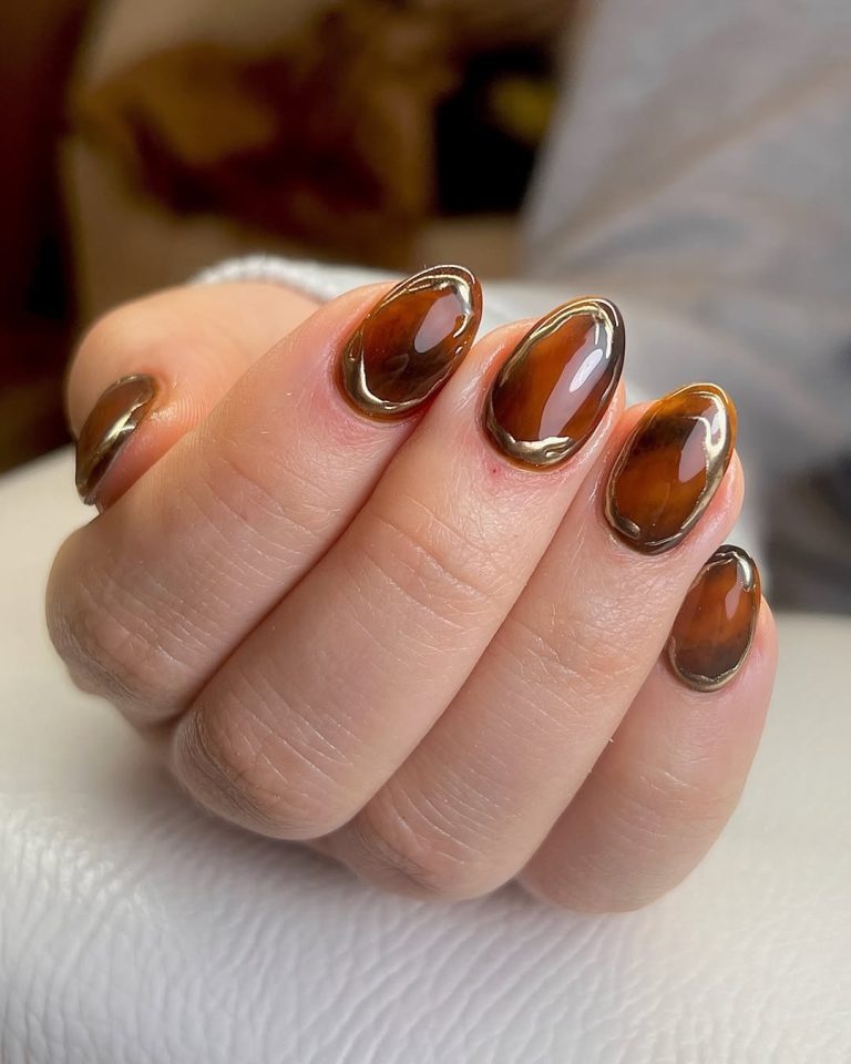35 Tortoise Shell Nails Ideas 2025 That Will Make You Ditch Plain ...