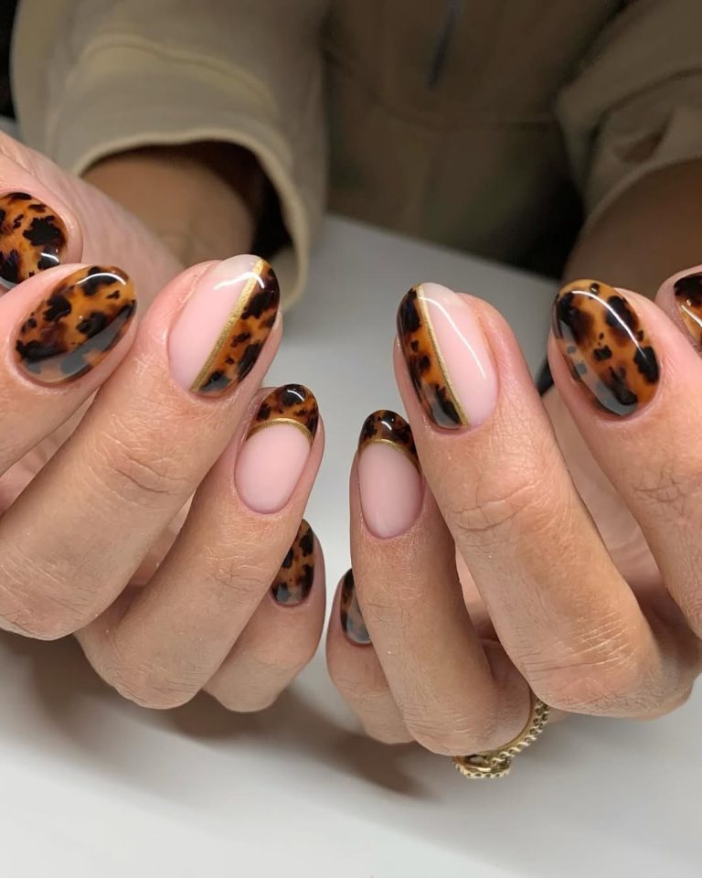 35 Tortoise Shell Nails Ideas 2025 That Will Make You Ditch Plain ...