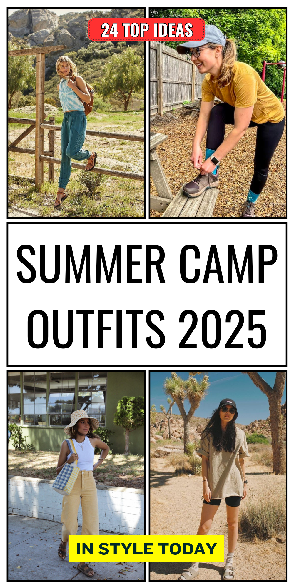 24 Summer Camp Outfits 2025: Cute, Aesthetic & Trendy Looks For Women ...