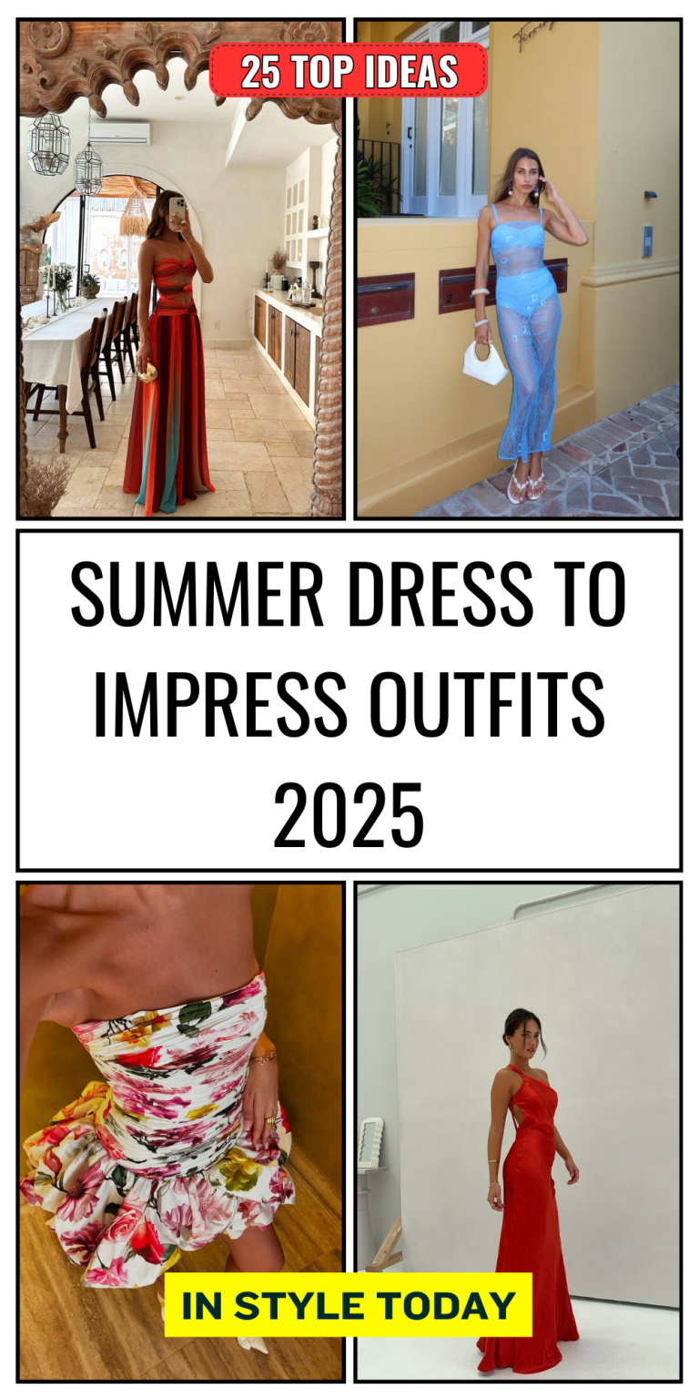 25 Summer Dress To Impress Outfits 2025 – Elegant, Chic & Trendy Looks ...