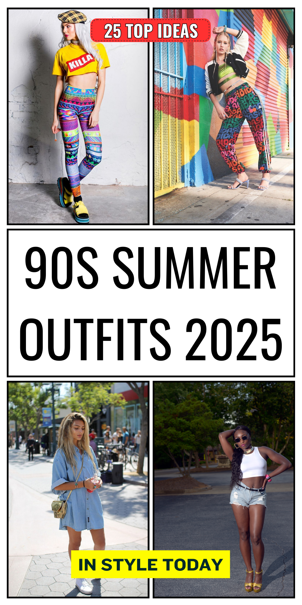 25 90s Summer Outfits 2025: Aesthetic, Casual & Hip-Hop Fashion Inspo ...