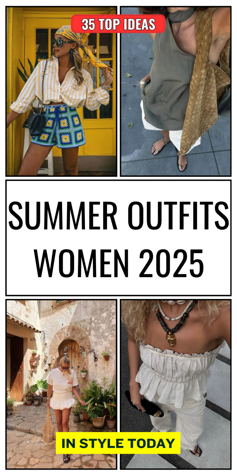 35 Summer Outfits Women 2025 – Trendy and Chic Looks for Every Occasion - divagaze.com