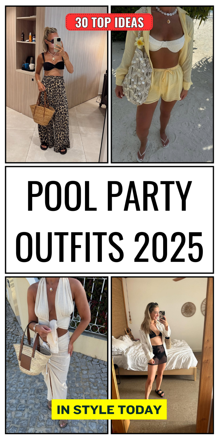 30 Pool Party Outfits 2025: Chic & Trendy Looks to Impress This Summer ...