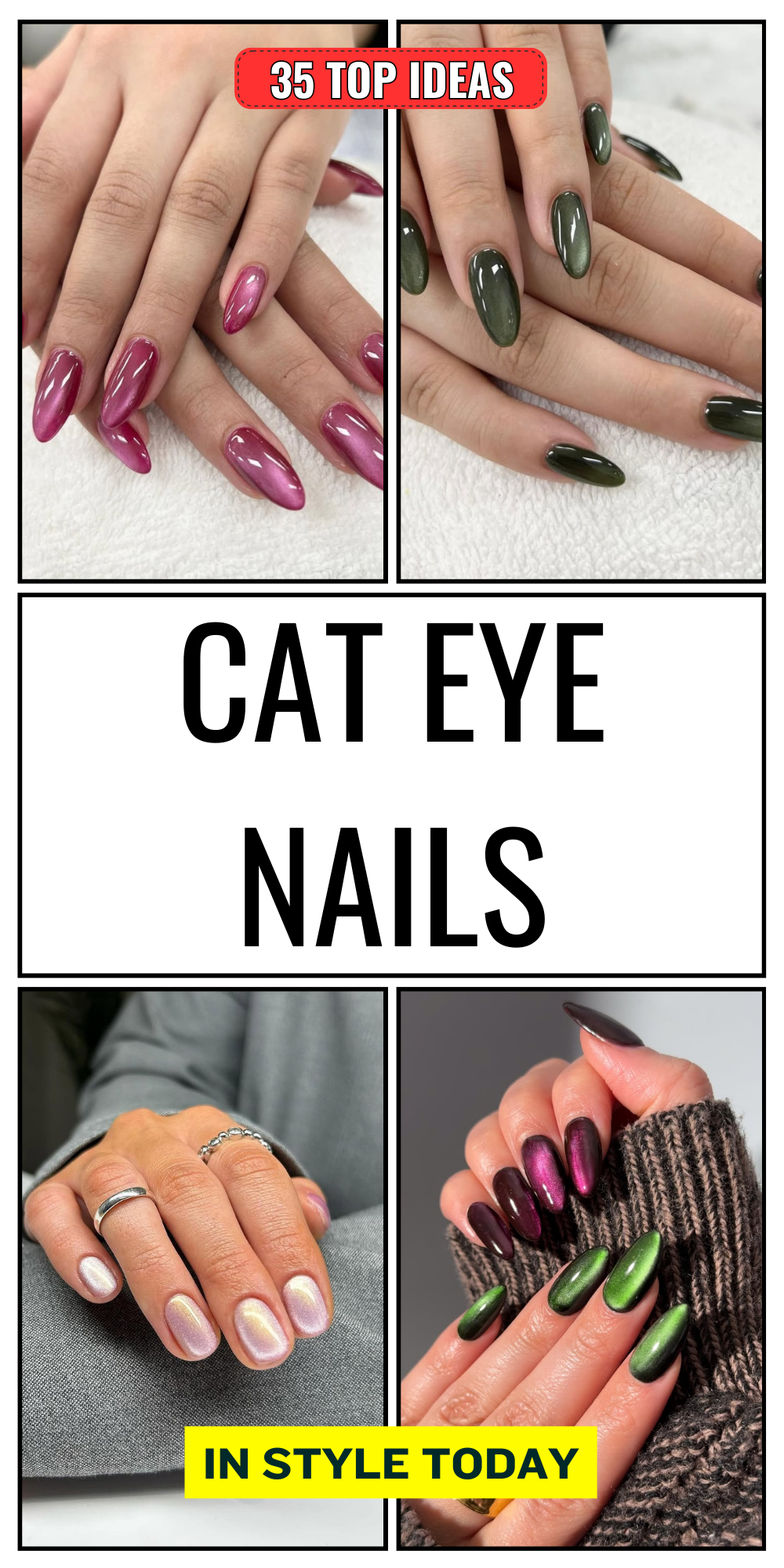 35 Cat Eye Nails That Shine Like Magic – Stunning Designs You Need to ...