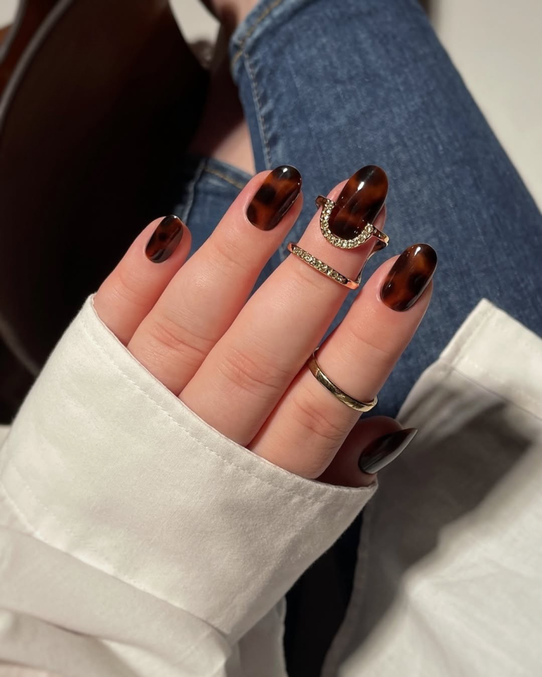 35 Tortoise Shell Nails Ideas 2025 That Will Make You Ditch Plain ...