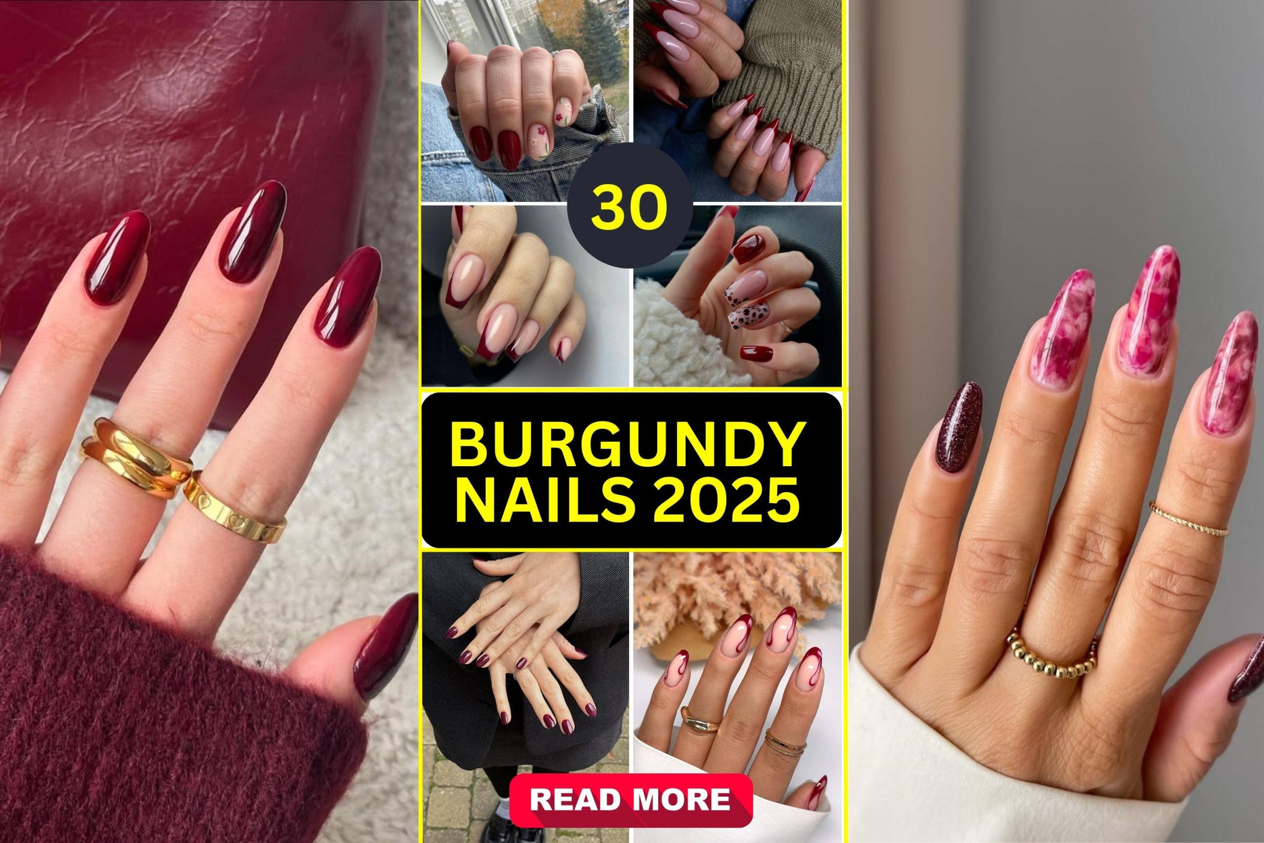 30 Burgundy Nails 2025 That Are Too Stunning to Ignore – From Classy ...