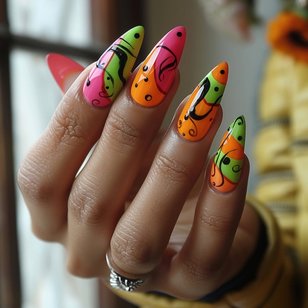 33 Neon Summer Nails 2025 That Are Bright, Fun and Totally On Trend ...