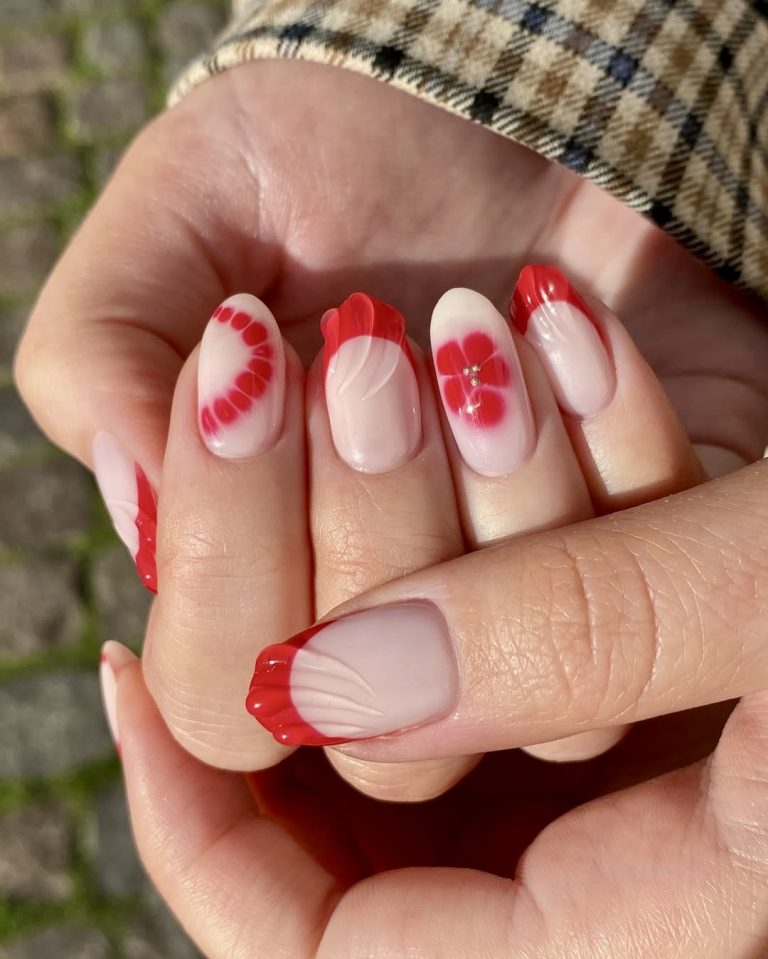30 Summer Red Nails 2025 That Will Make You Obsessed with Bold, Chic ...