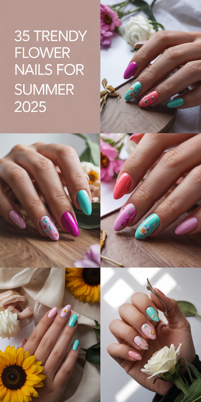 35 Summer Flower Nails 2025 That Will Bloom Your Manicure Game This ...