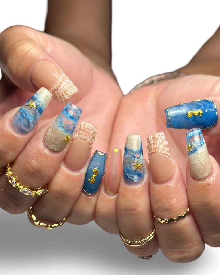 35 Ocean Nails 2025 Ideas That Bring the Sea to Your Fingertips with ...
