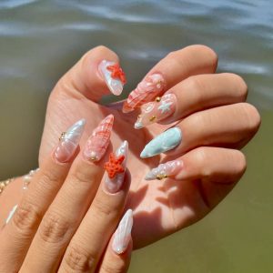 30 Sea Nails Ideas 2025 That Are So Cute, Blue and Trendy You’ll Want ...