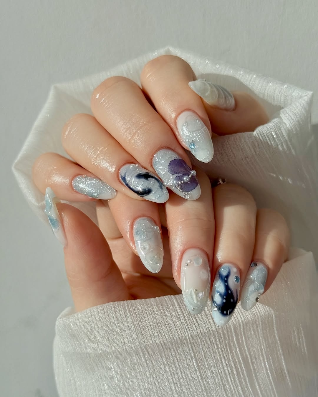 30 Sea Nails Ideas 2025 That Are So Cute, Blue and Trendy You’ll Want ...