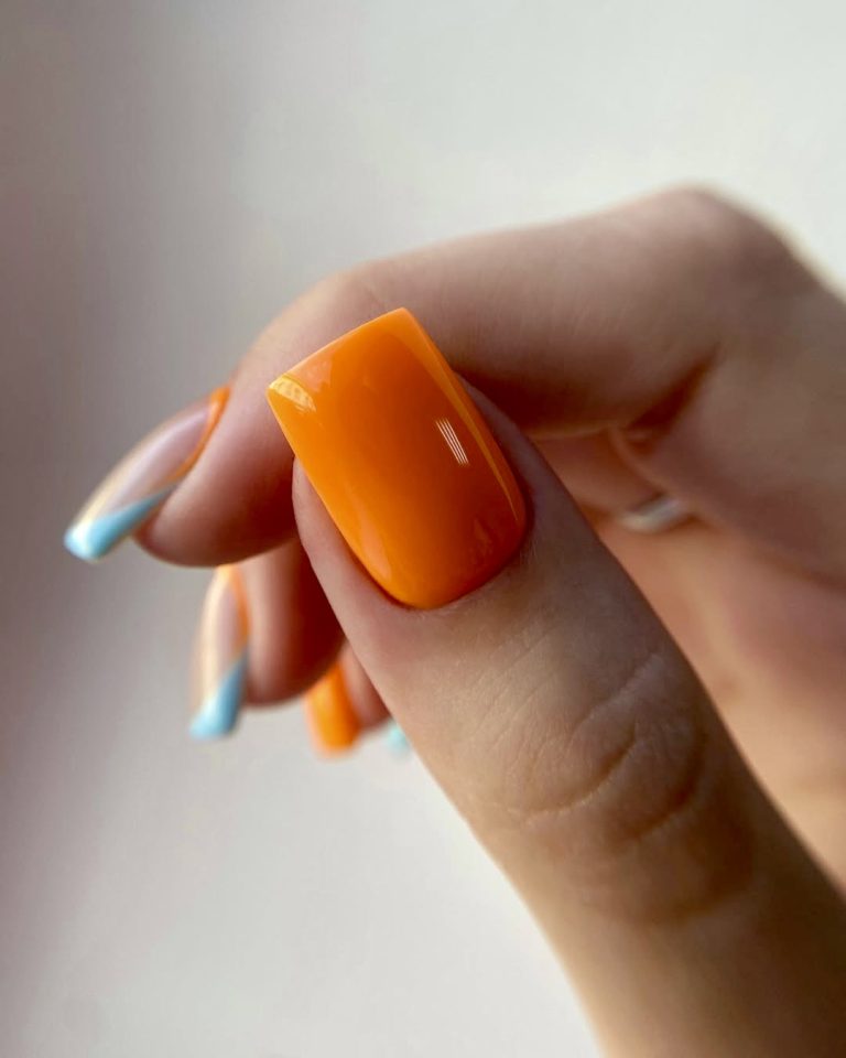 35 Orange Summer Nails 2025 That Will Make Your Manicure Pop with Color ...