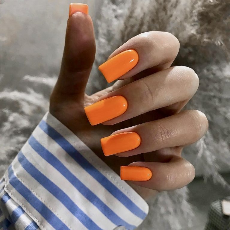 35 Orange Summer Nails 2025 That Will Make Your Manicure Pop with Color ...