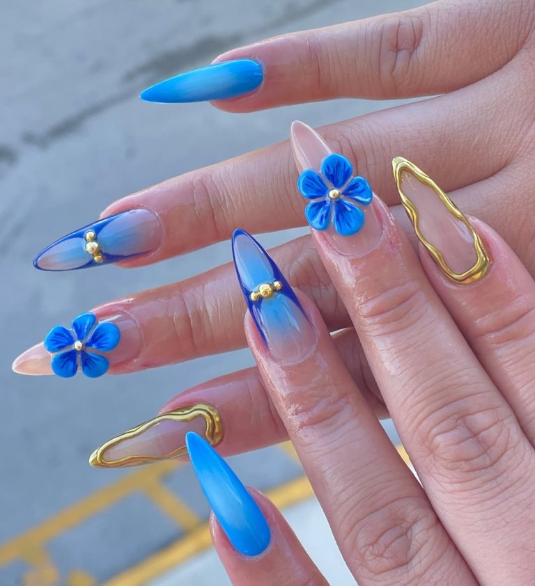 30 Blue Summer Nails 2025 You’ll Want to Copy – Trendy, Bright, and ...