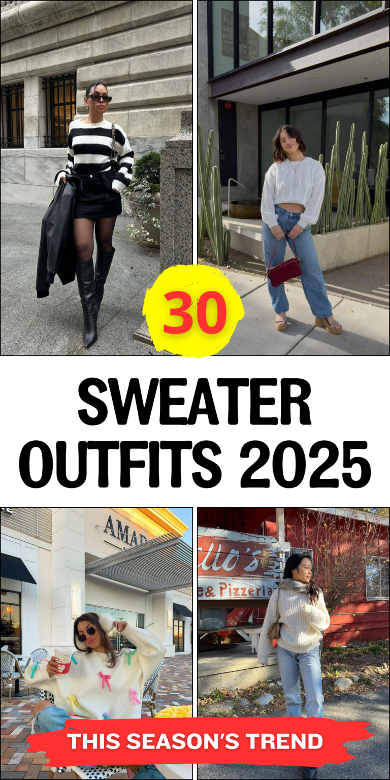 30 Best Sweater Outfits 2025 for Chic and Cozy Style - divagaze.com