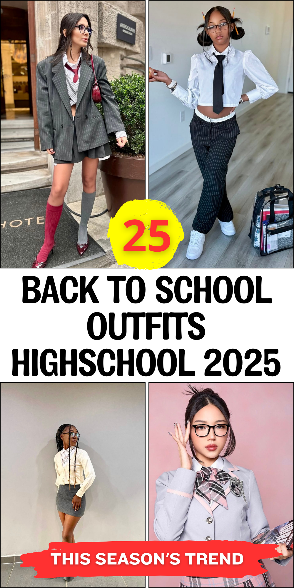 25 Back to School Outfits Highschool 2025 to Copy Now - divagaze.com
