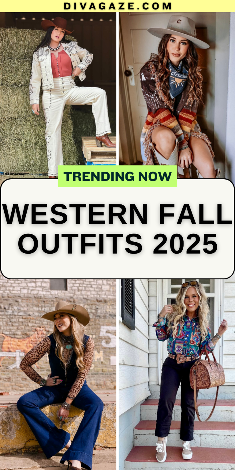 35 Western Fall Outfits 2025 for Women to Copy Now - divagaze.com