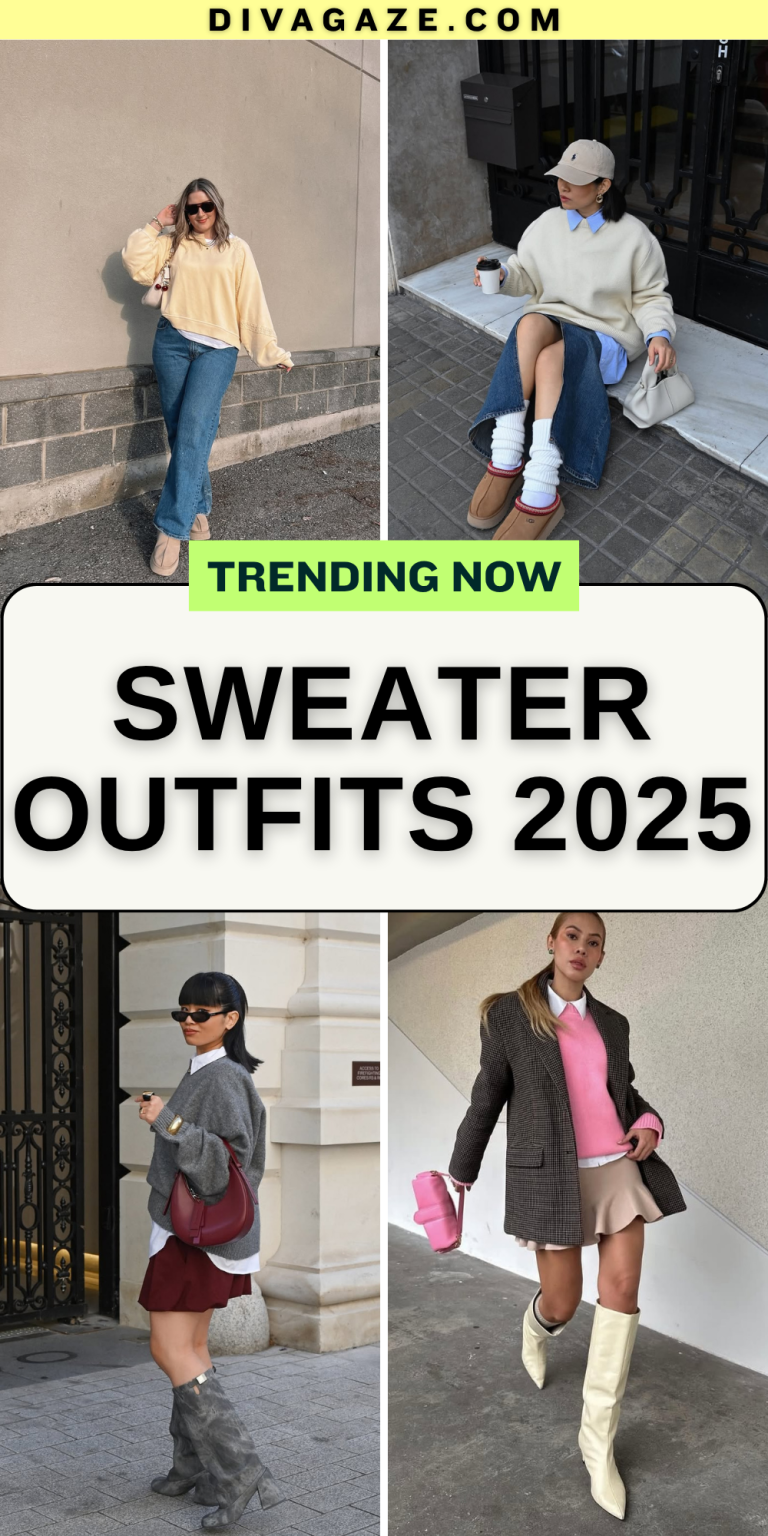 30 Best Sweater Outfits 2025 for Chic and Cozy Style - divagaze.com