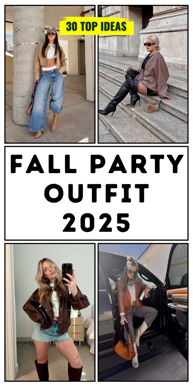 30 Fall Party Outfit Ideas 2025 for Women - divagaze.com