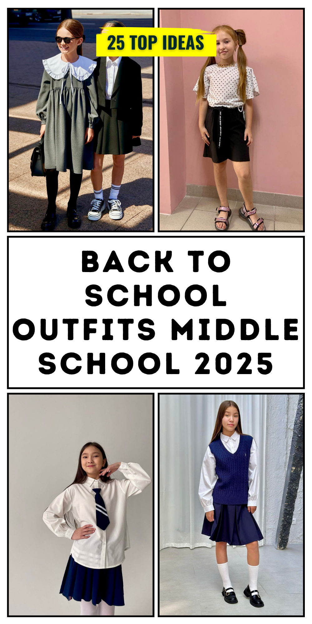 25 Back to School Outfits Middle School Girls 2025 - divagaze.com