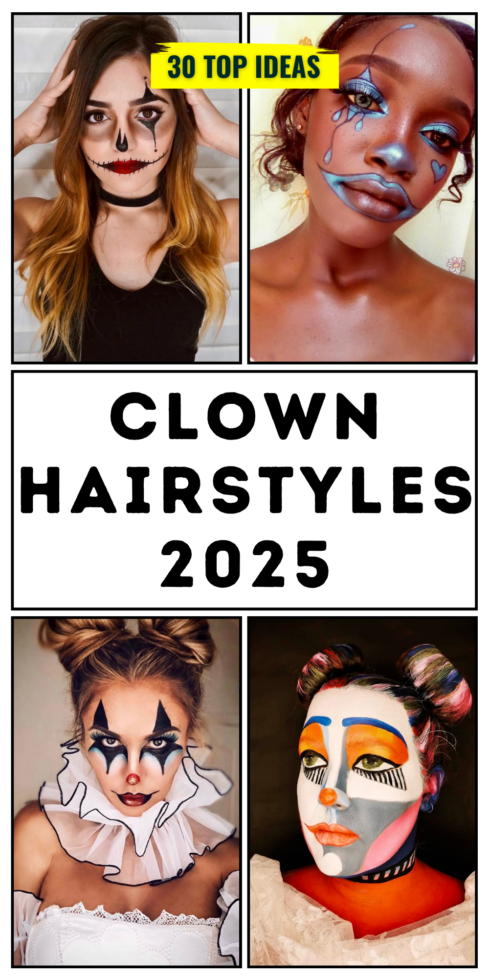 30 Clown Hairstyles 2025 Ideas for Fun, Bold Halloween Hair - divagaze.com