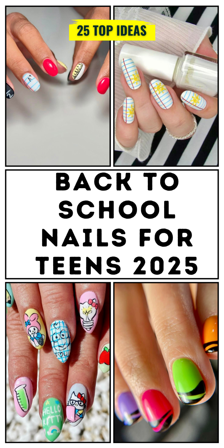 25 Back to School Nails for Teens 2025 - divagaze.com