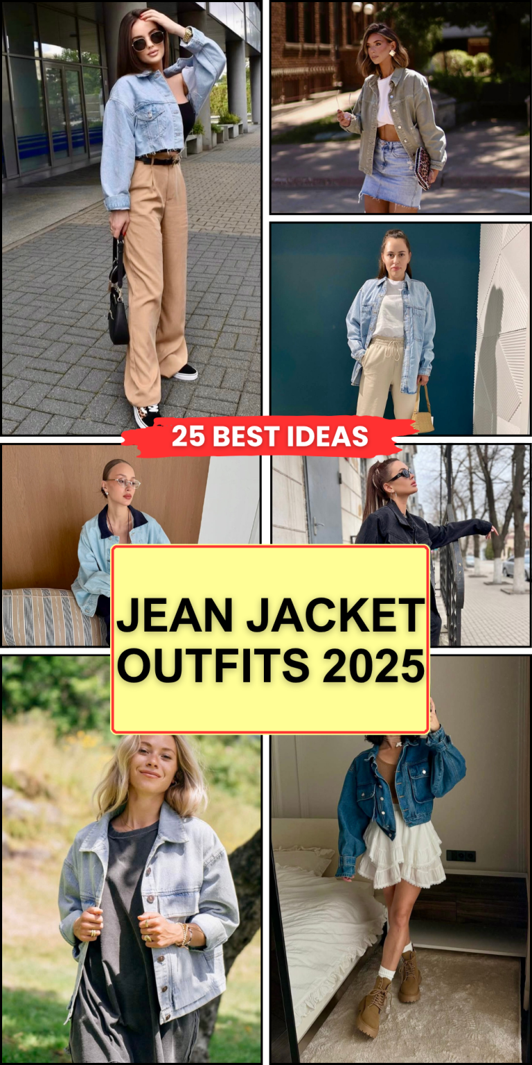 25 Jean Jacket Outfits 2025 for Women Who Love Style - divagaze.com