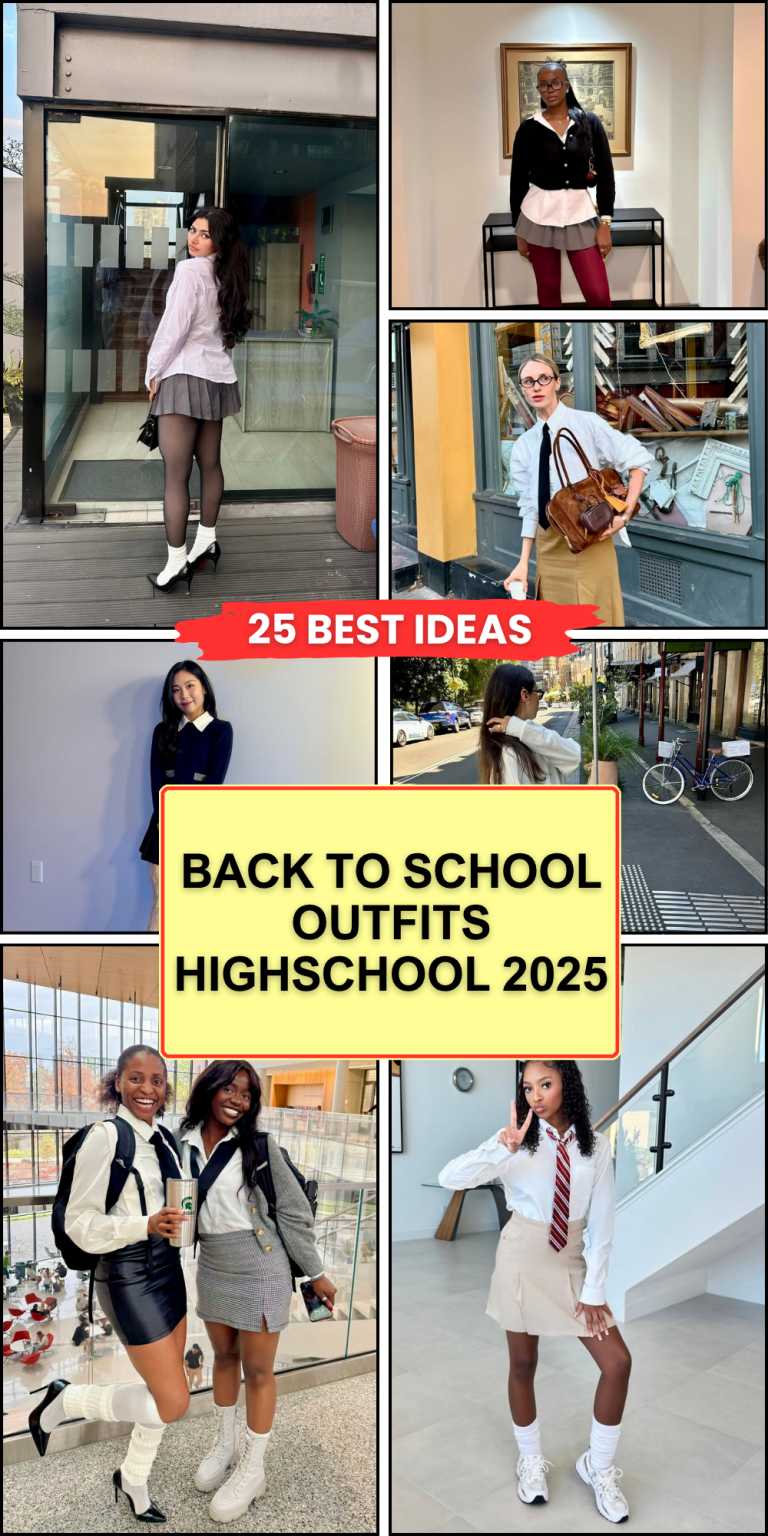 25 Back to School Outfits Highschool 2025 to Copy Now - divagaze.com