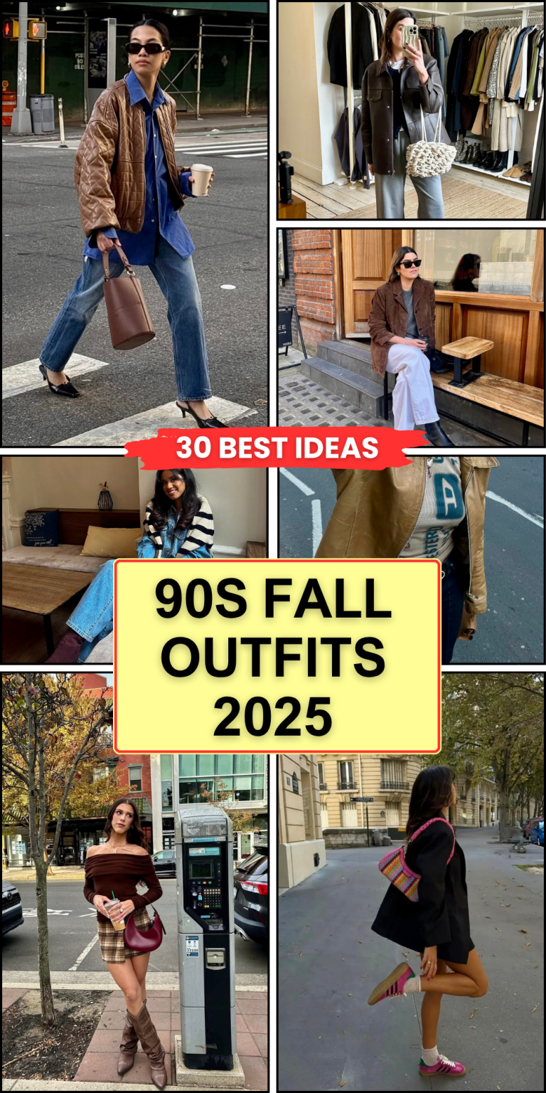 30 Best 90s Fall Outfits 2025 for Women to Try Now - divagaze.com