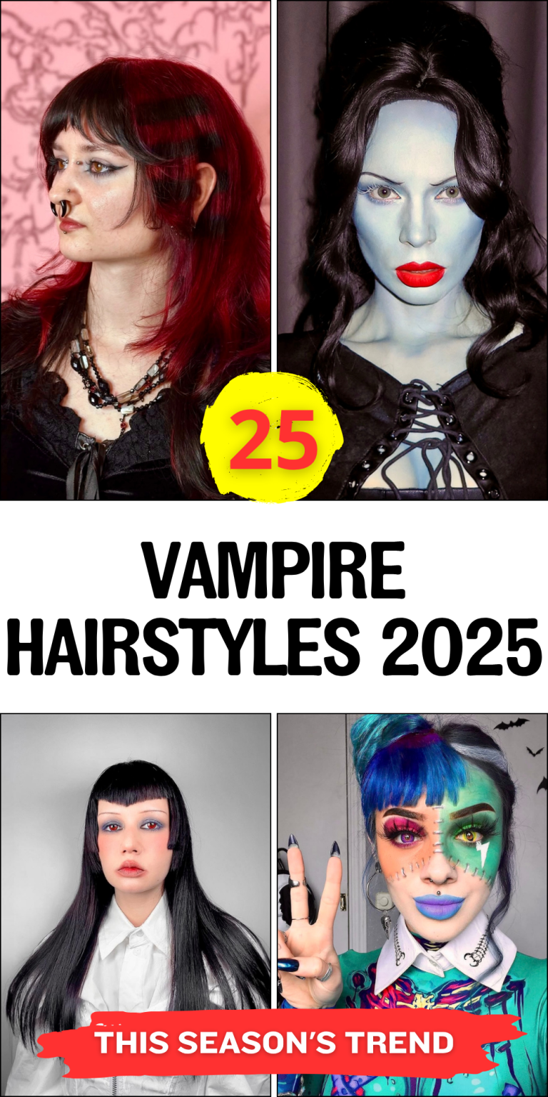 25 Vampire Hairstyles 2025 for Women Who Love Drama - divagaze.com