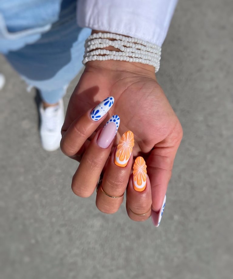 29 Orange Nail Designs 2025 for All Styles - divagaze.com